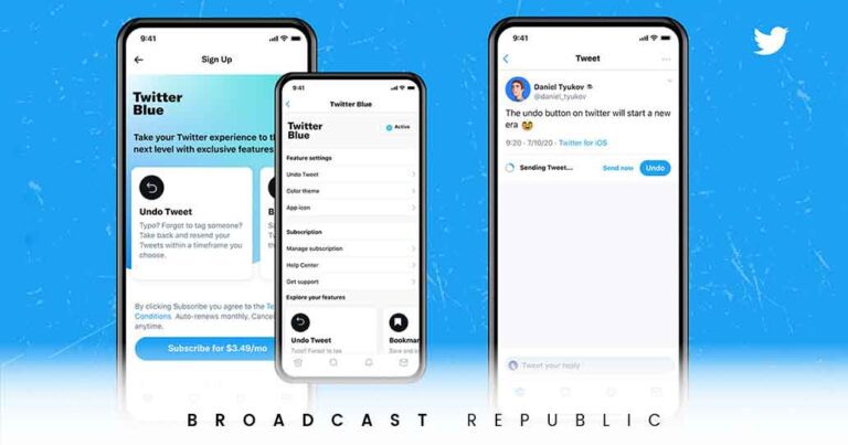 Twitter relaunches its Blue Subscription Plan - Broadcast Republic