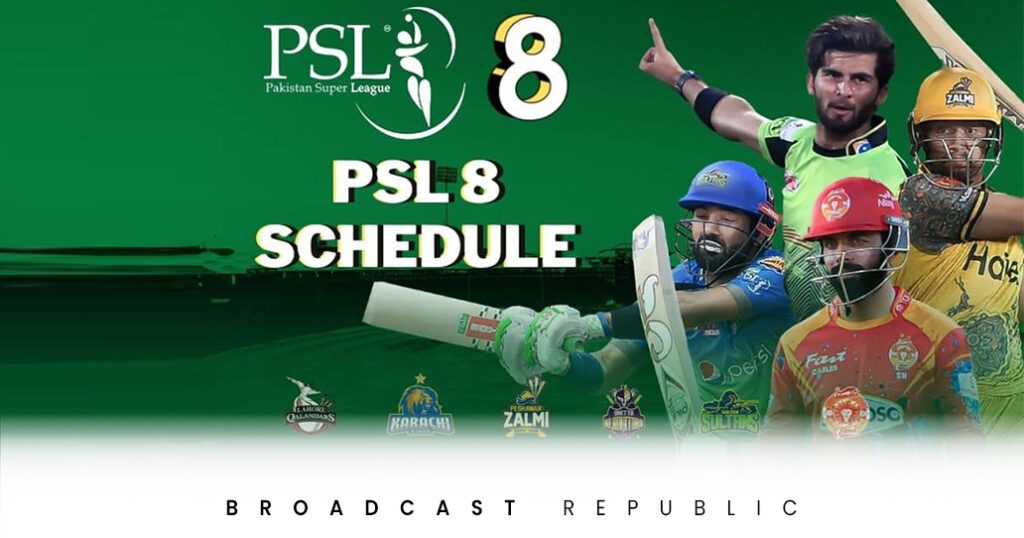 HBL PSL 8th Schedule officially Disclosed - Broadcast Republic